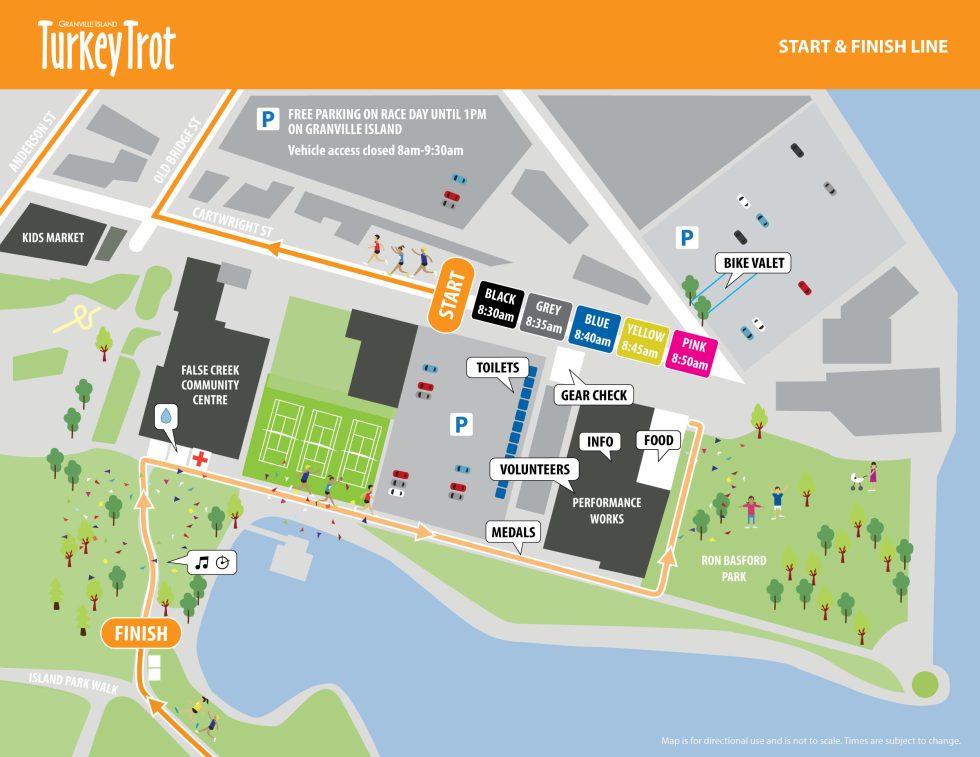 Map | Granville Island Turkey Trot